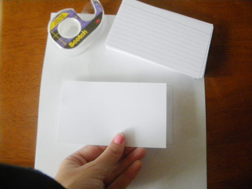 How to Print On An Index Card