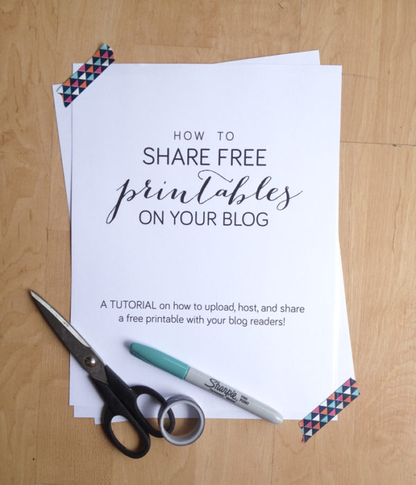 How To Share Free Printables on Your Blog - Kendra John Designs
