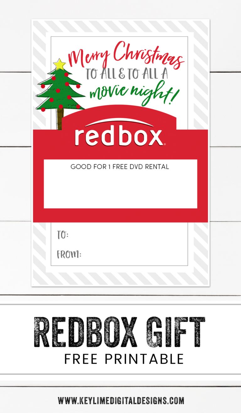 Redbox Christmas Gift Idea - Key Lime Digital Designs