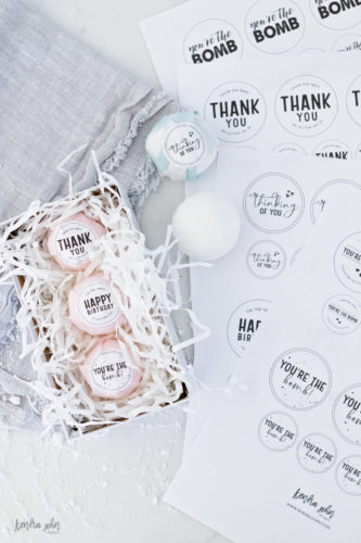 Free Bath Bomb Gift Tags for All Occasions