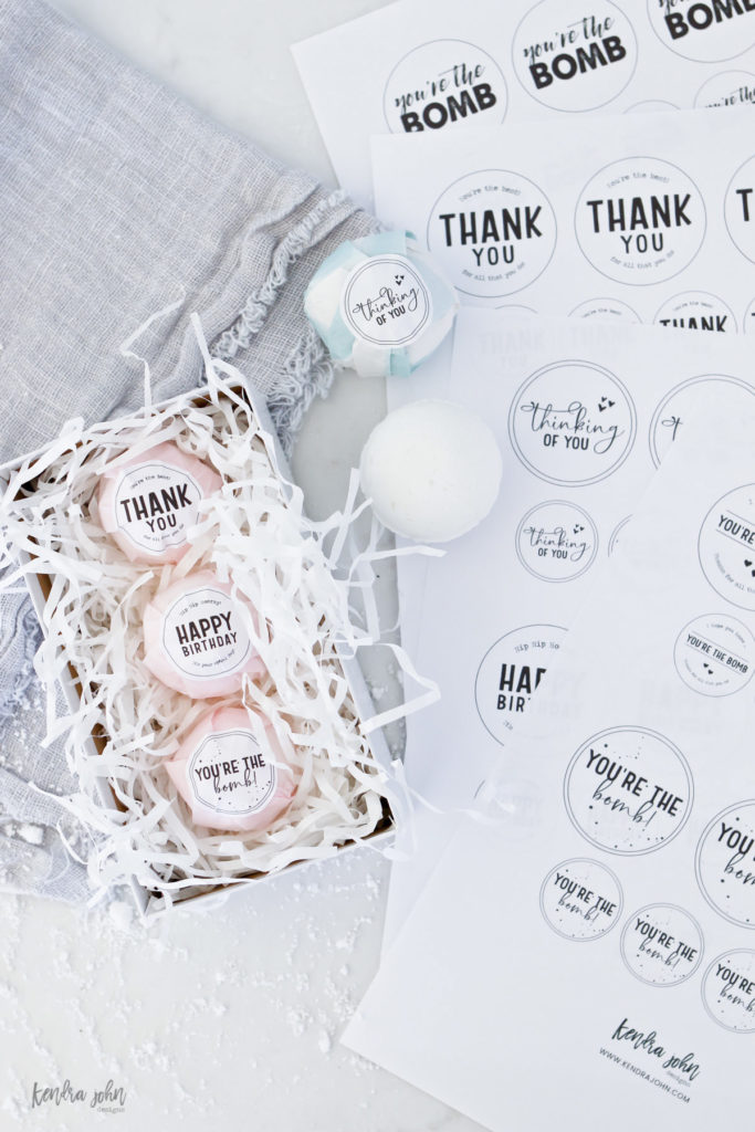 Free Bath Bomb Gift Tags for All Occasions
