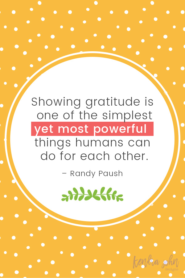 printable thank you gift tag - Kendra John Designs