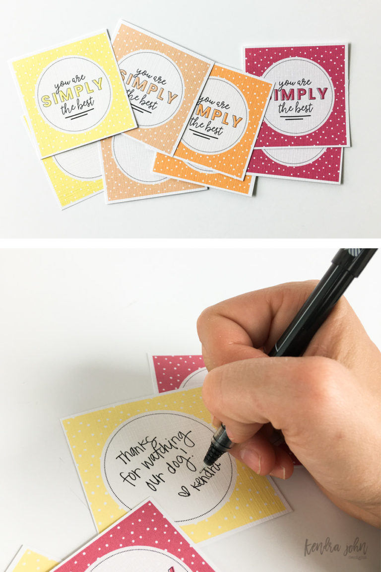 You are Simply The Best - Printable Thank You Gift Tag