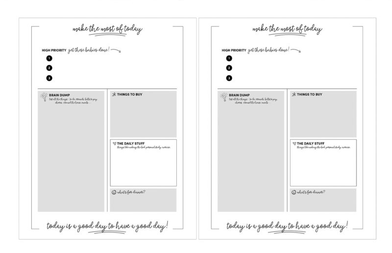 Get More Done - Daily To Do Sheet Printable - Kendra John Designs
